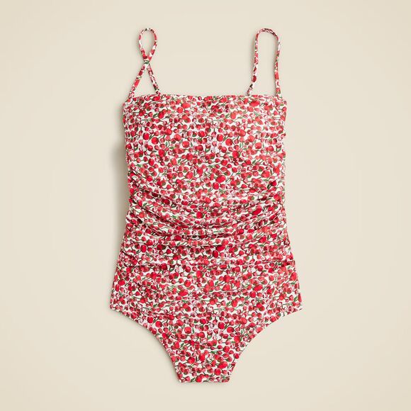 J. Crew | Swim | J Crew Liberty Fabric Swimsuit Womens Sz 8 Red White ...